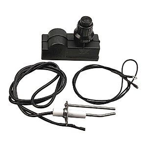 IROMEHONY Fire Pit Igniter Push Button Ignition Kit with 2 Outlets and Ground Wire Fit for Fire Pit Gas Burner System
