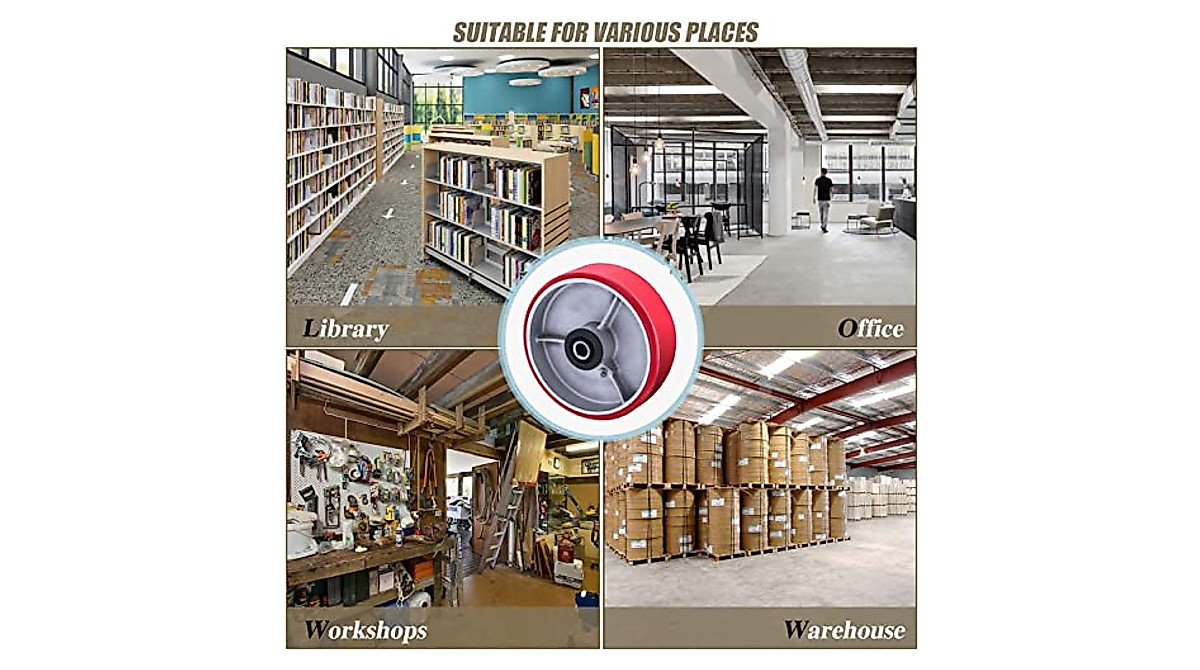 5" Heavy Duty Casters Wheels - 4000 LB Capacity