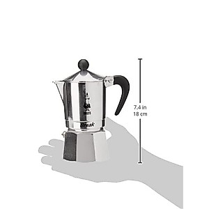 Bialetti, 06774, Moka Cafe 3 cup, Stove Top Espresso Maker, Black