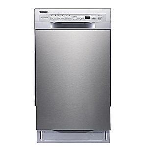 EdgeStar BIDW1802SS 18 Inch Wide 8 Place Setting Energy Star Rated Built-In Dishwasher