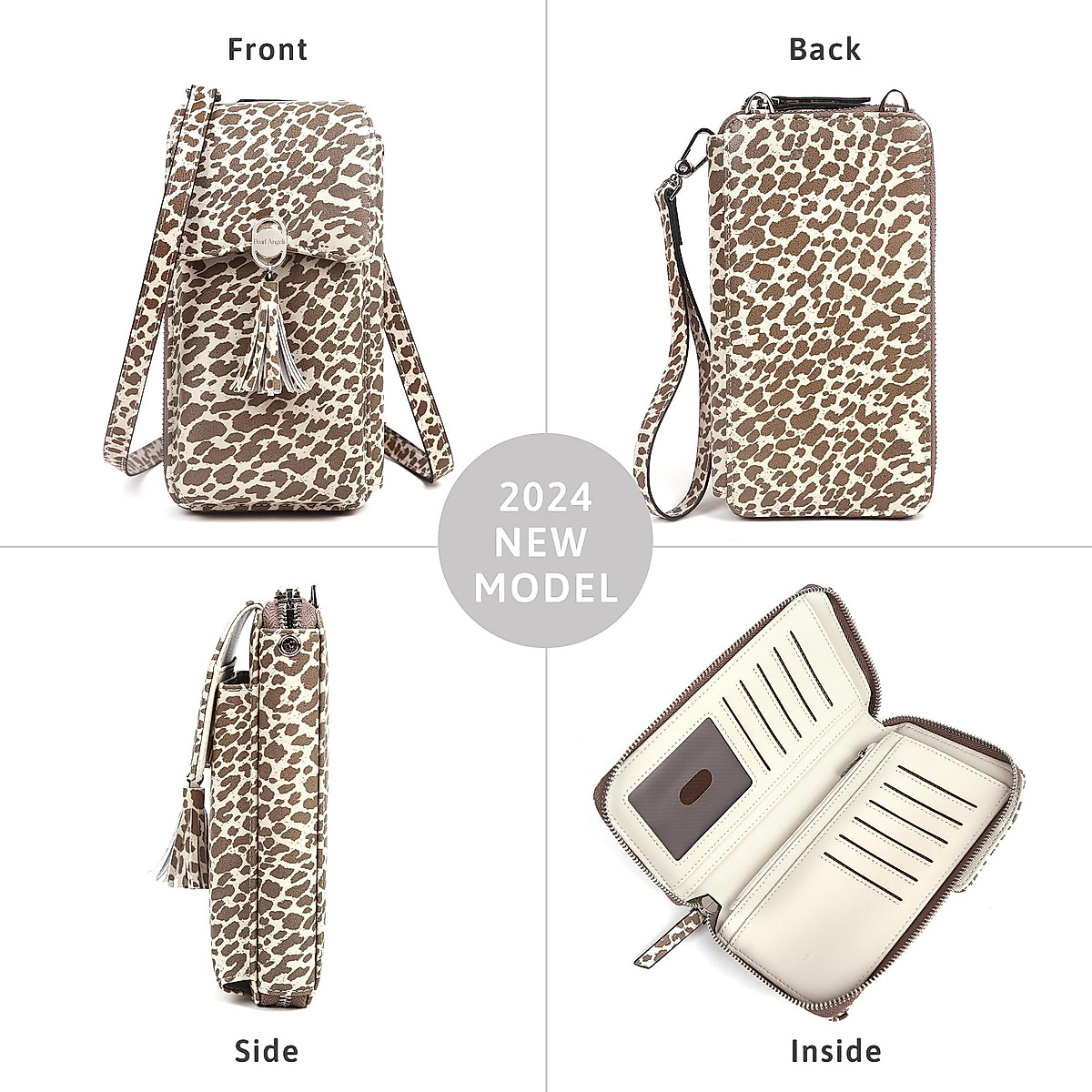 Pearl Angeli Small Crossbody Phone Bag RFID Cell Phone Purse Wristlet Credit Card Wallet Shoulder Bag Travel Royalblue