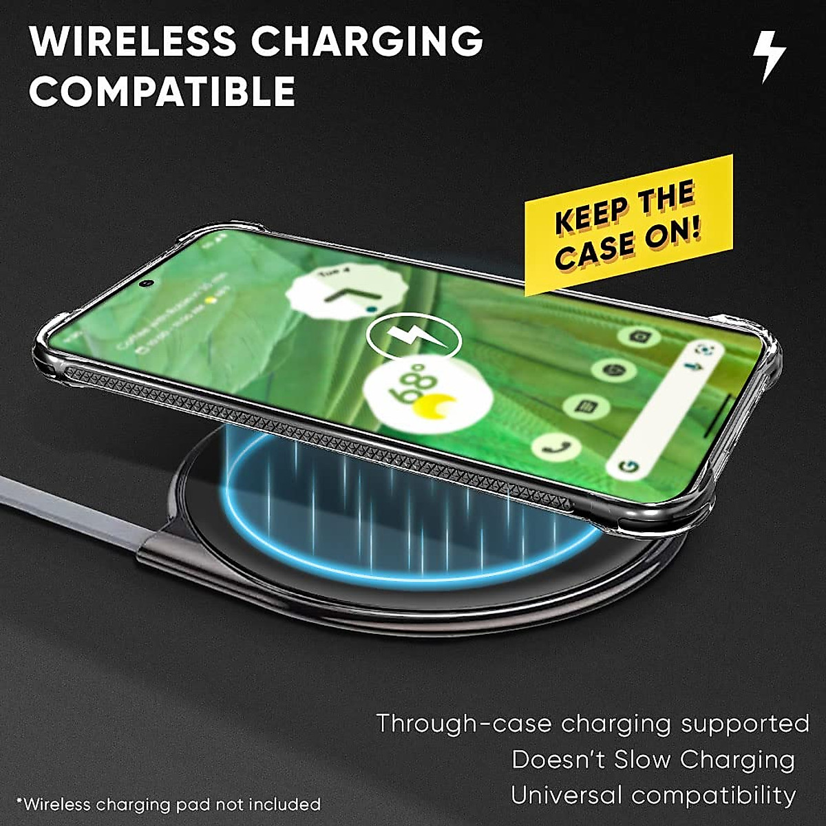 Miss Arts for Pixel 7 Case,Girls Women Flowing Liquid Holographic Holo Glitter Shock Proof Case with Floral Design Bling Diamond Bumper for Google Pixel 7 -Sunflower