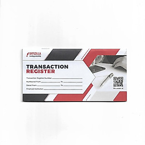 12 Check Registers for Personal Checkbook with Thicker No Bleed Paper, 6 x 3-Inches – Easy to Read and Portable Checkbook Register for Personal or Business Log, Deposit, Credit & Saving Bank Account