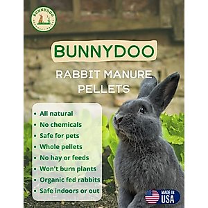 Bunnydoo Select - Rabbit Manure Fertilizer - Organic - 2 Pound Bag