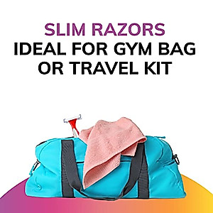 BIC Soleil Smooth Colors Women's Disposable Razors With Aloe Vera and vitamin E Lubricating Strip for Enhanced Glide, With 3 Blades, 14 Count