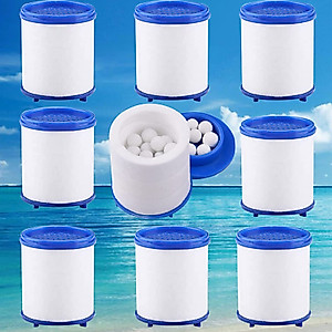 Sink Water Filter Faucet, Faucet Water Filter Replacements for Faucet Kitchen Bathroom Sink Filter Removes Chlorine Fluoride Heavy Metals Hard Water (9 Pcs)