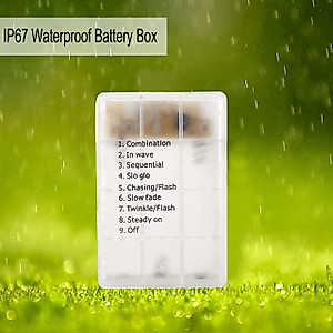 2 Pack LED Fairy Lights Battery Operated, 39ft 120 LED Mini Starry String Lights with Remote Timer, Silver Copper Wire Twinkle Lights for Bedroom Garden Christmas Wedding Party Decor (Warm White)