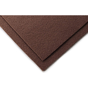 Acrylic Felt Fabric 72" Wide by 36" Long | Craft Felt for DIY Projects, Costumes, Decoration, Holidays | IceFabrics | 1 Yard - Brown