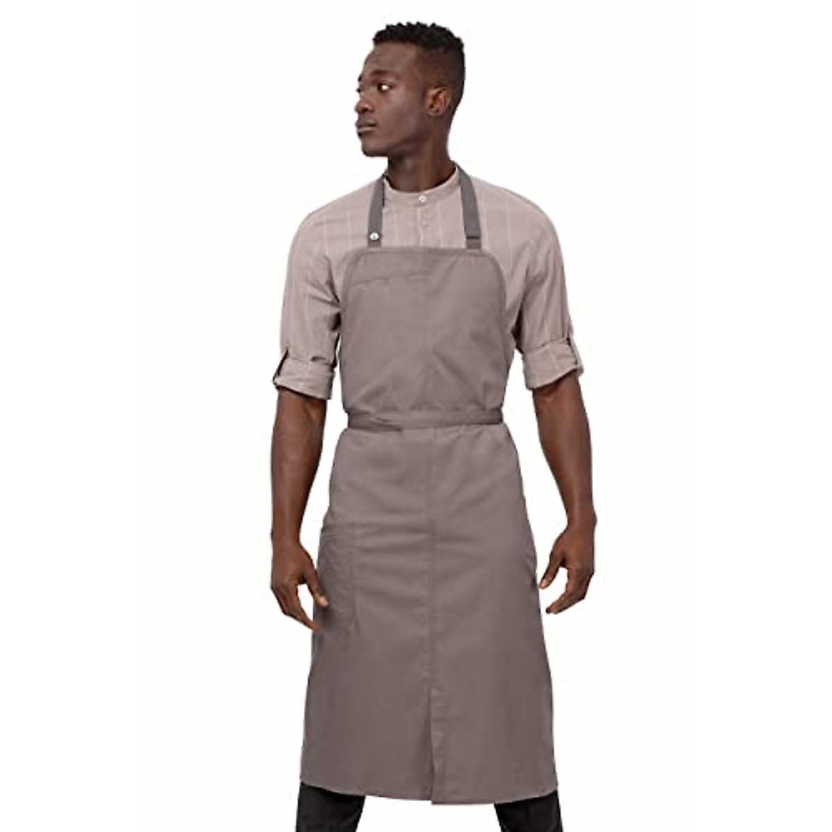 Chef Works Unisex Brio Chef Apron, Mushroom, One Size