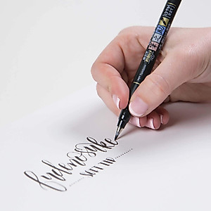 Tombow 62038 Fudenosuke Brush Pen, 2-Pack. Soft and Hard Tip Fudenosuke Brush Pens for Calligraphy and Art Drawings