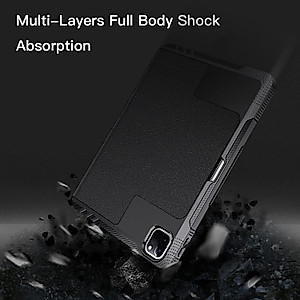 ZtotopCases for New iPad Pro 13 Inch Case 7th Gen M4(2024)/ Pro 12.9 Inch 6th/5th/4th Generation 2022/2021/2020, [6 Magnetic Stand Angles] Protective Cover with Pencil Holder, Auto Wake/Sleep, Black