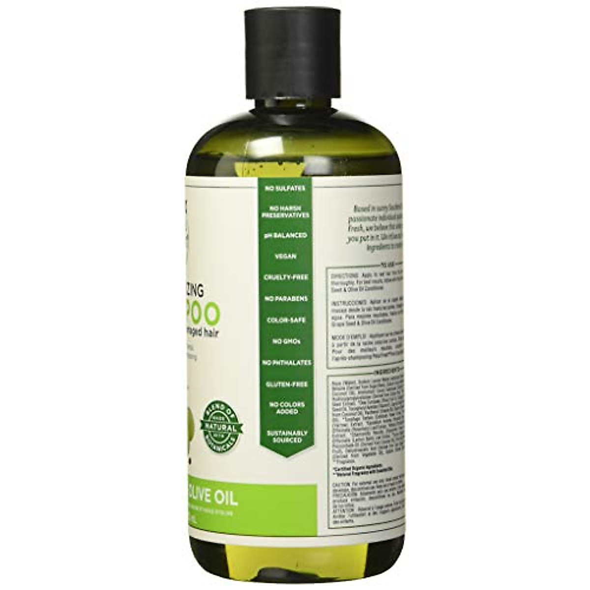 Bio Creative Lab Petal Fresh Shampoo, Grape Seed and Olive Oil, 16 Ounce