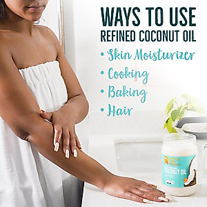 BetterBody Foods Organic, Naturally Refined Coconut Oil, 56 Fl Oz, All Purpose Oil for Cooking, Baking, Hair and Skin Care
