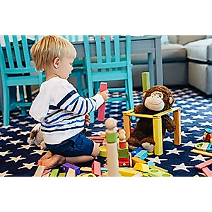 3 Piece Tegu Magnetic Racer Building Block Set, Orange