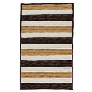 Portico Braided Area Rug, 4x6, Espresso