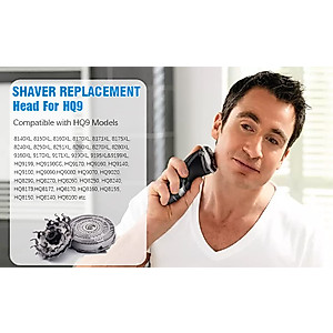 3 PCS HQ9 Replacement Shaver Head Blades for Philips Norelco 8175XL 8240XL 8250XL 8251XL 8260XL