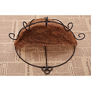 Tosnail 2 Pack Metal Wall Hanging Planter Basket with Coco Liner - Great for Indoor or Outdoor Plants