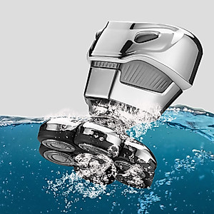 MARSKE Electric Shavers for Men, Baldhead Shavers for Men, 9 in 1 Men's Grooming Kit, LED Display Razors, Versatile 7D Floating, Multi-Function Skull Shaver (Silver)