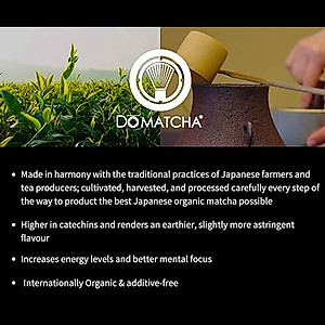 DoMatcha, Organic Summer Harvest Matcha Powder, Authentic Japanese Green Tea, Latte Grade, 2.82 oz