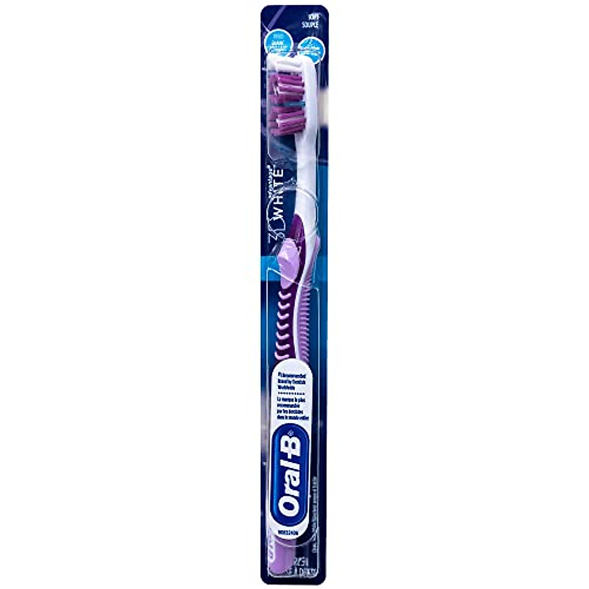 Oral-B 3D White Vivid Toothbrush, 35 Soft (Colors Vary) - Pack of 6