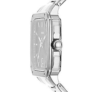 Fossil Men's Inscription Quartz Stainless Steel Three-Hand Watch, Color: Silver (Model: FS5933)