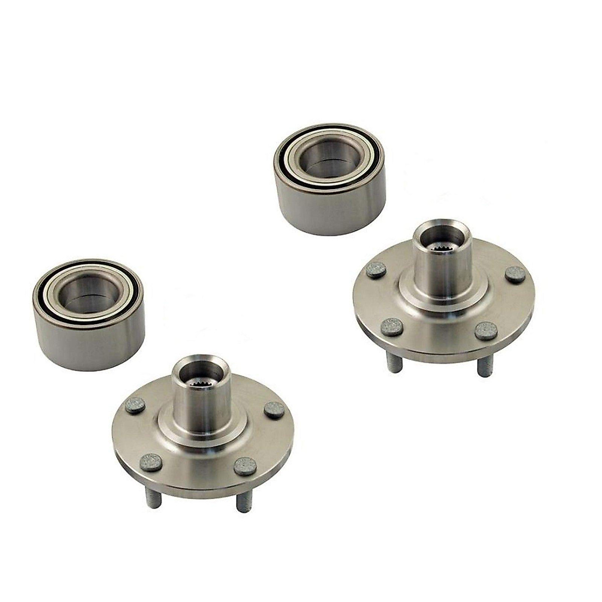 2 DTA Front Wheel Hub Wheel Bearing Repair Kits Left and Right Compatible with 2012-2018 Ford Focus, C-Max. Replaces Hub81, 510110