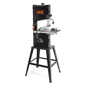 WEN BA3962 3.5-Amp 10-Inch Two-Speed Band Saw with Stand and Worklight , Black
