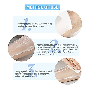 Hair Removal Cream, Painless Non-Irritating Hair Removal Cream For Sensitive Skin Body Hair Removal Cream For Women Men Armpit Leg Depilatory