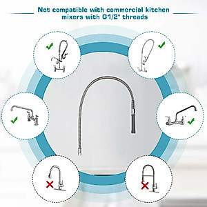 44 Inch Pre-Rinse Hose,B-0044-H Pre-Rinse Hose,commercial sink sprayer hose