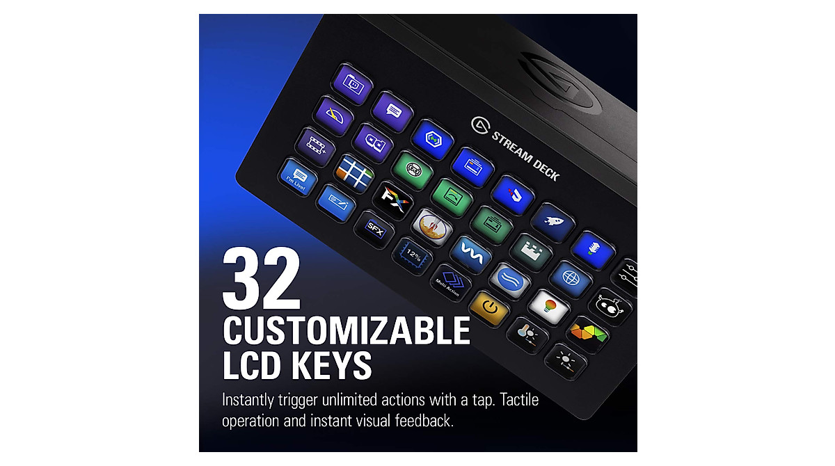 Elgato Stream Deck XL - Advanced Studio Controller with 32 Macro Keys