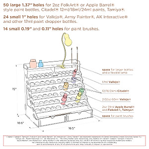 1 Modular + 2 Corner Paint Rack Organizer