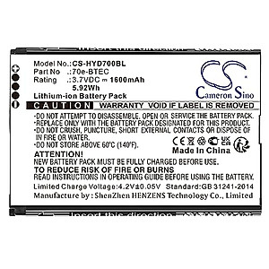 Replacement Barcode Scanner Battery for H-oneywell Captuvo SL42 Sled, Dolphin 60s, Dolphin 70e, Dolphin 75e, Healthcare Sled 3.7V 1600mAh