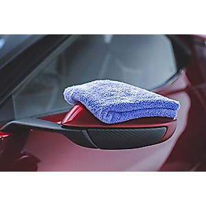 The Rag Company - Eagle Edgeless 350 (5-Pack) Professional Korean 70/30 Blend Super Plush Microfiber Detailing Towels, 350GSM, 16in x 16in, Lavender
