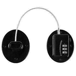 Keyless Digital Refrigerator Lock for Adults and Kids Mini Fridge Locks Combination for Cabinets Closets Drawers Window Easy Use and Install Fridge Latch Black