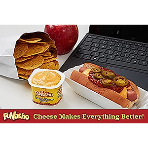 FUNacho Nacho Cheese Sauce | Delicious Cheese Dip | Perfect Condiment for Nachos, Hot Dogs, Pretzels and Cheese Fries | Gluten Free Queso De Nachos - ( 48 Count/ 3.5 oz each)