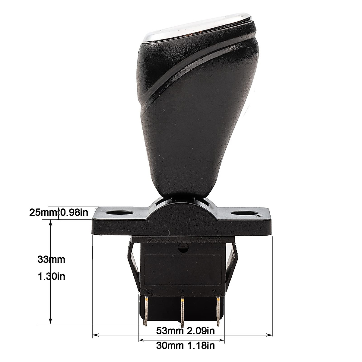 Kids Toy Electric Bumper Car On The Car Forward and Backward Switch, Children Rotate 360 Degrees Toy Car Push Rod Shift Automatic Reset Switch Replacement Parts