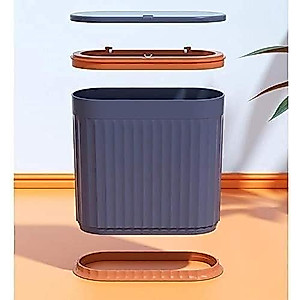 UOXOO Trash Can Garbage Bin Bedroom Bin Rubbish Basket for Home Office Kitchen Bath Garbage Can/Purple