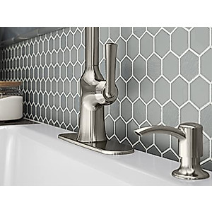 KOHLER Brynn Pull Down Kitchen Faucet, 2 Function sprayhead, Magnetic Docking, Stainless Steel, K-R23089-SD-VS