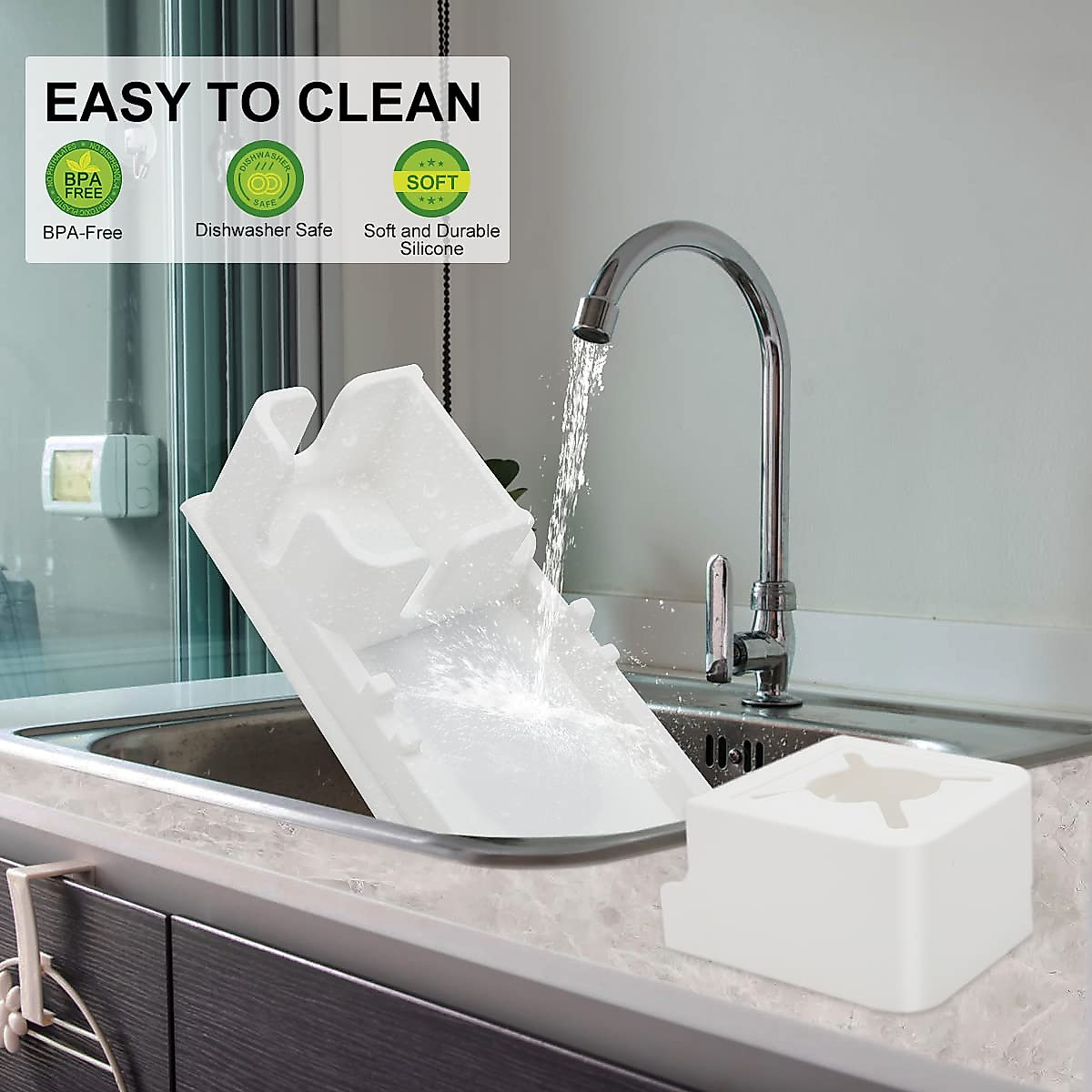 Cup Holder for Couch, Sofa Armrest Tray, Portable Couch Drink Holder arm Table, Anti-Spill and Anti-Slip Couch Arm Table with Cup Holder for Drinks, Remote Control, Gifts for Family, Friend White