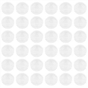 Framendino, 50 Pack 2 Inch Empty Round Clear Capsules Vending Machine Capsules for Gumball Machine