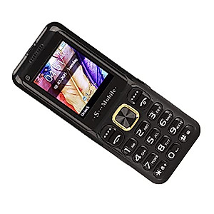 Zyyini Unlocked Mobile Phone, W23 Large Button Large Font 2G Calling Mobile Phone for Seniors, 3 Card 3 Standby, Large Loud Volume, One Button Flashlight, Long Standby(Blue)