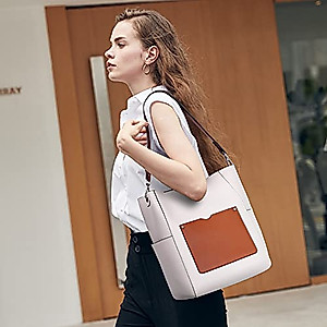 CLUCI Bucket Bags for Women Hobo Purse and Handbags Vegan Leather Designer Tote Large Shoulder Bag