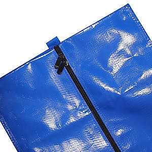 AXIESO Extra Large Moving Bags - 6-Pack Heavy Duty Moving Bags - Sturdy Backpack Straps Handles, Zippers - Reusable Moving Storage Bags for Clothes - Folding Collapsible Storage Tote Bag Set – Blue