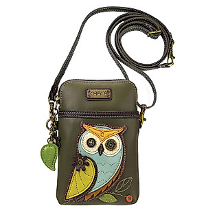 Chala Handbags Owl Gen A Cellphone Crossbody Handbag - Convertible Strap