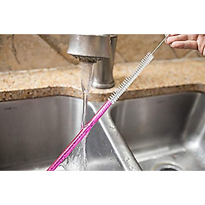 Reusable Wine Bottle Straws - Pack of 6 - Includes Straw Cleaning Brush - Perfect Hostess Gift or White Elephant Gift Idea