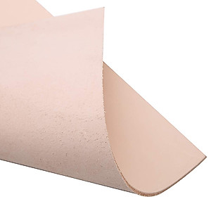 MUNEFE Leather, Vegetable Leather, Hand Tanned Vegetable Leather, Suitable for Crafts Harnesses Home Decoration Knife Sheaths(2.0 Thickness 20 * 20cm)