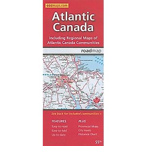 Atlantic Canada Road Map
