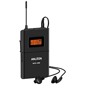 ANLEON Tour Guide Systems For Tour Guides, Teachers, Coaches,Simultaneous Interpretation,Church Translation System Wireless 915Mhz ( 1 Transmitter and 3 Receivers)