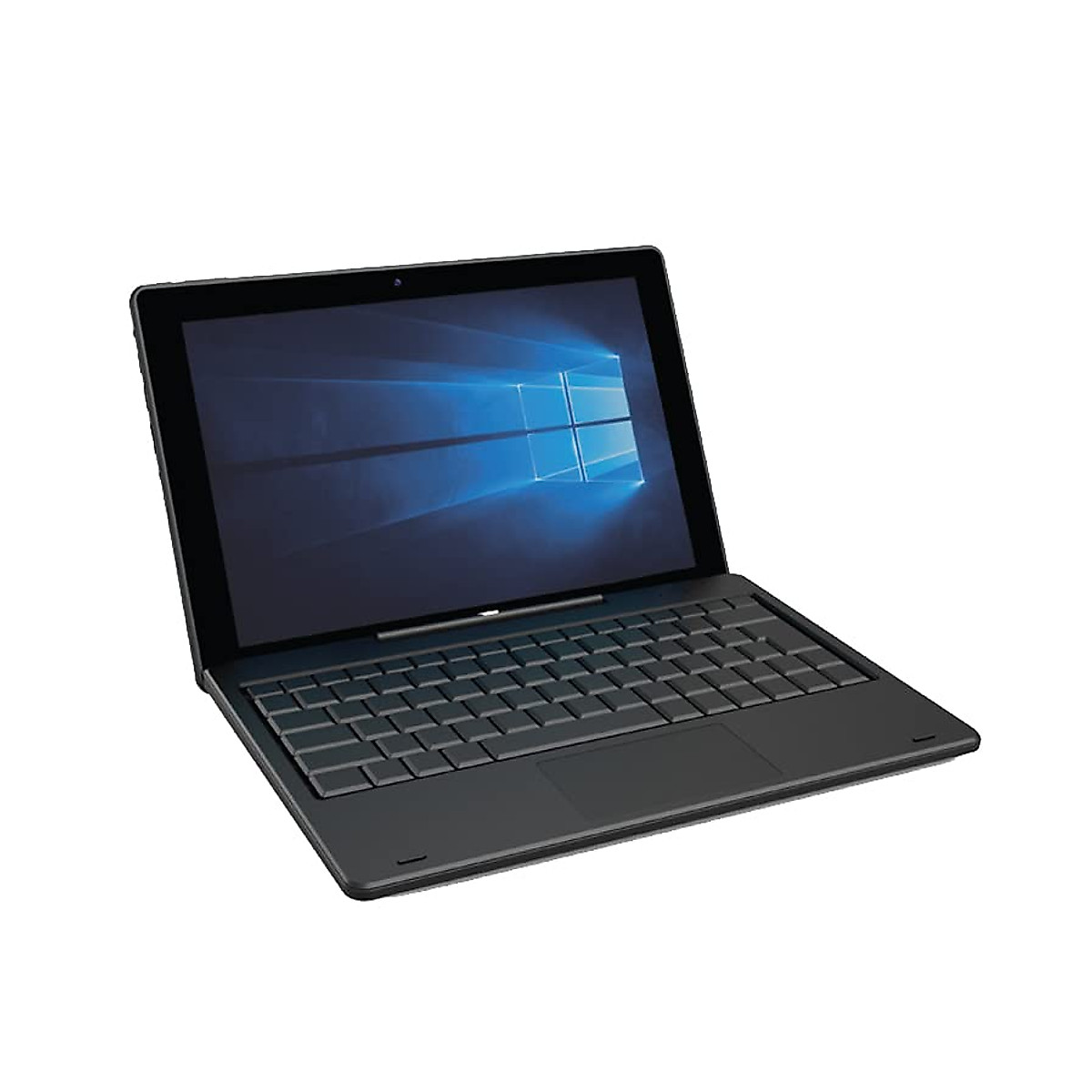 Naxa NID-1080 2-in-1 Detachable Core Windows 11 Tablet with 10.1″ IPS Screen and Headphones Combo, 2.8Ghz Dual Core Processor, 4GB Ram, 64GB Storage, 2MP Front & Rear Cameras, Speaker, and Mic, Black