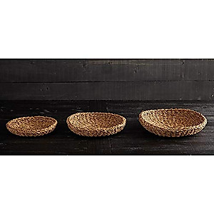 47th & Main Decorative Round Baskets, Set of 3, Sea Grass